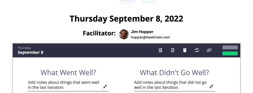 How To Export Retrospectives And Action Items Retrium Help Center