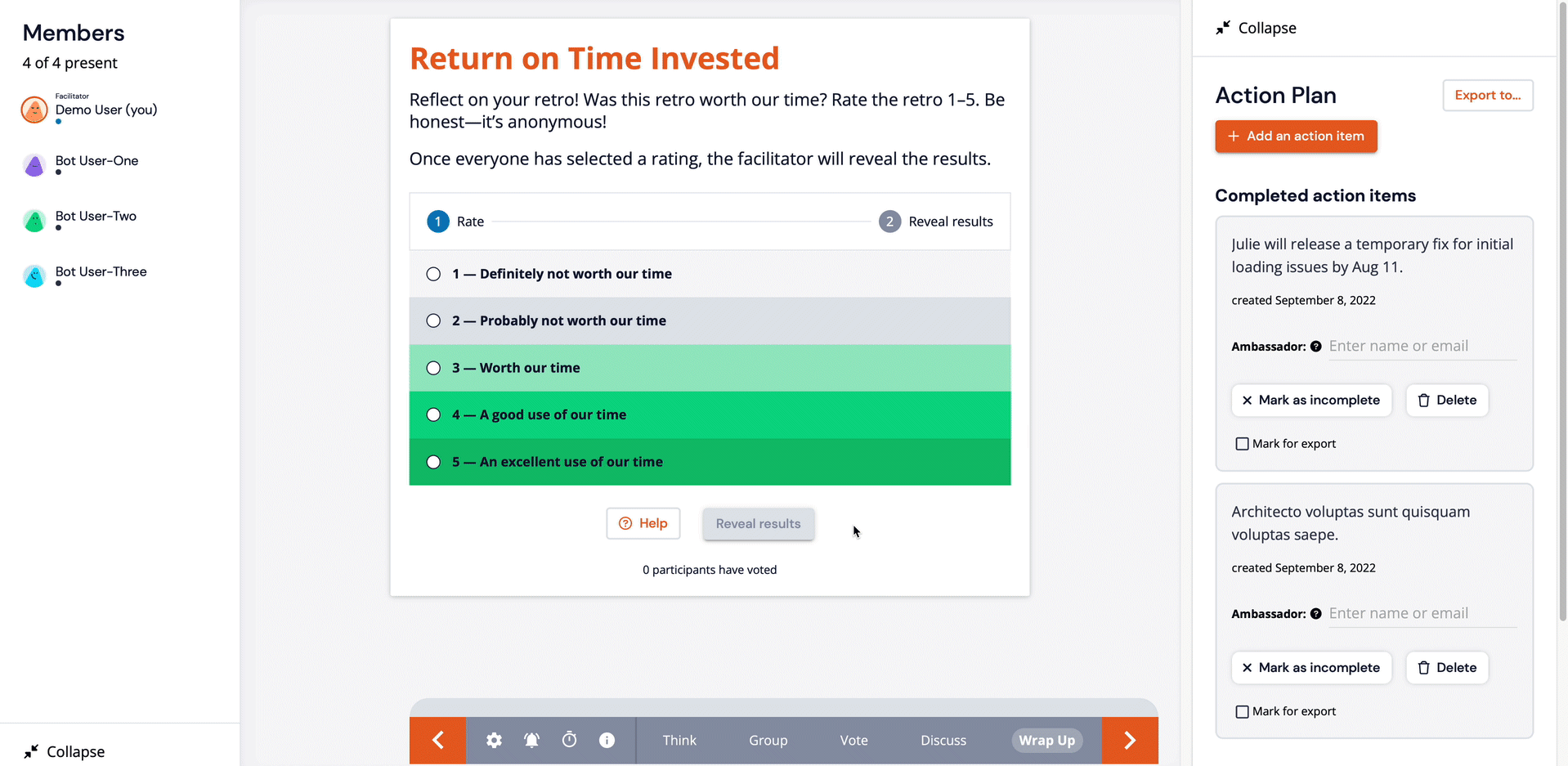 How to facilitate a sticky note retrospective with Retrium